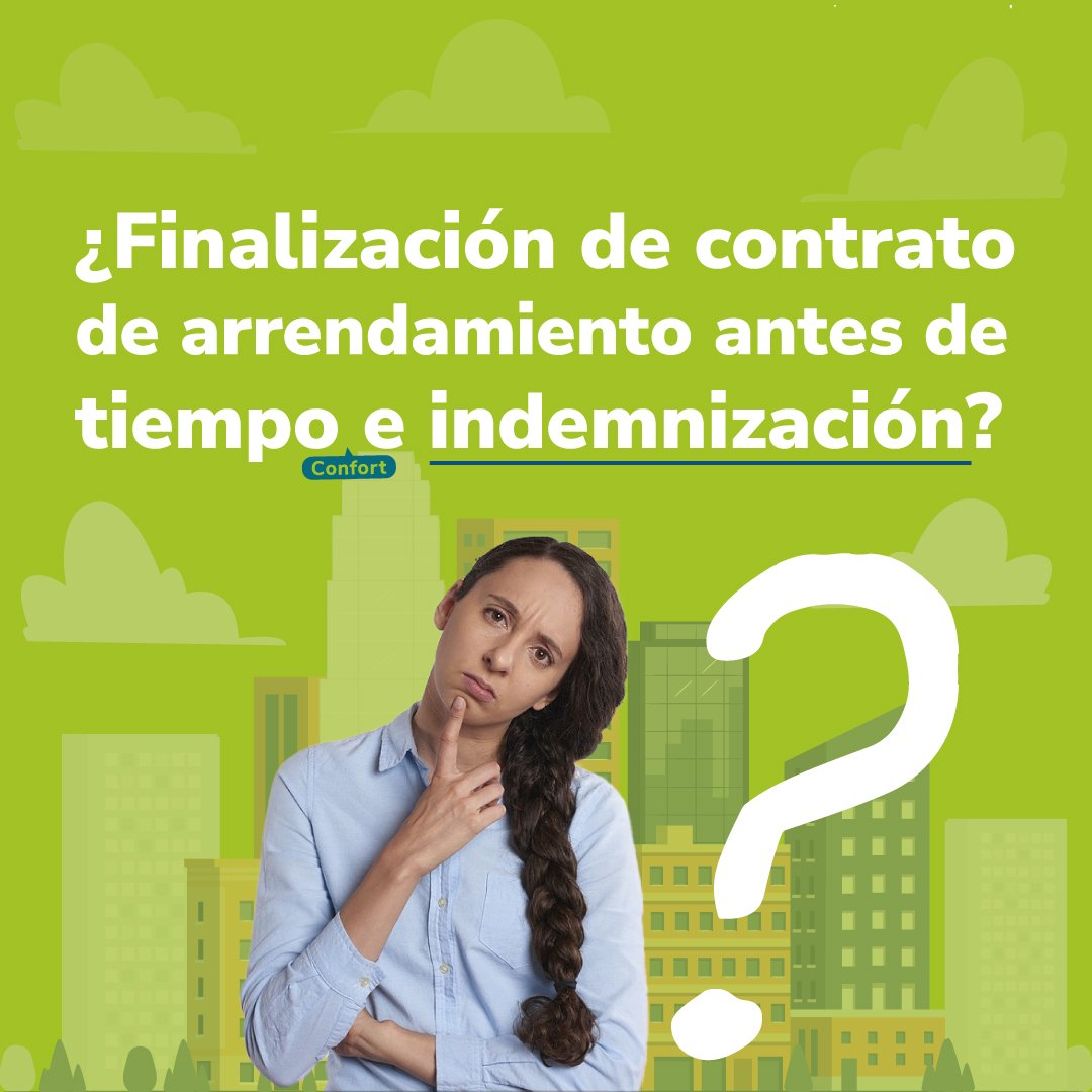 En caso de finalizar el contrato de arrendamiento previo al ...